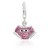 Diaper Pink Tone Crystal Studded Charm in Sterling Silver - Richard ...