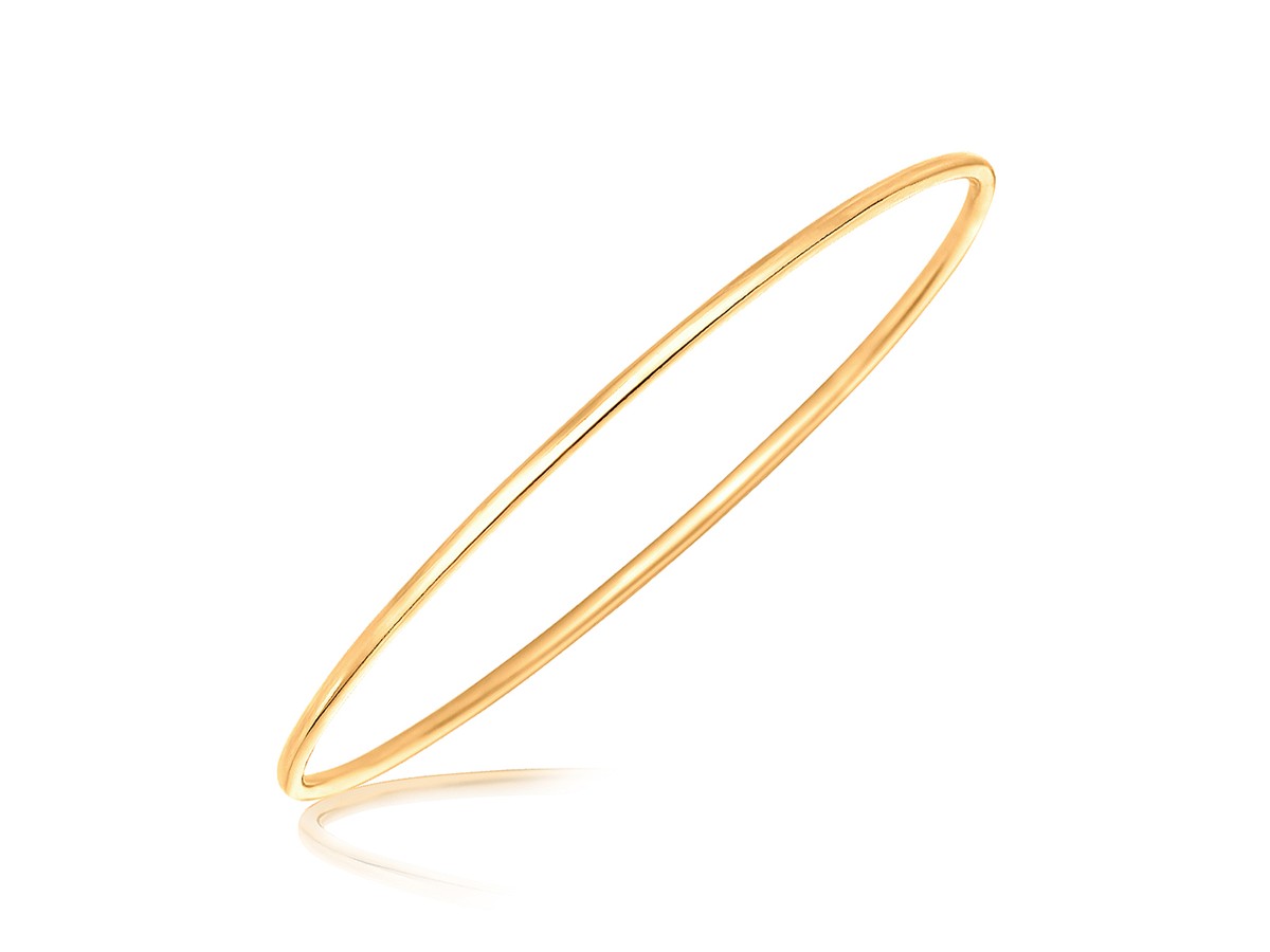 Slim Bangle in Yellow Gold Plated Sterling Silver - Richard Cannon Jewelry