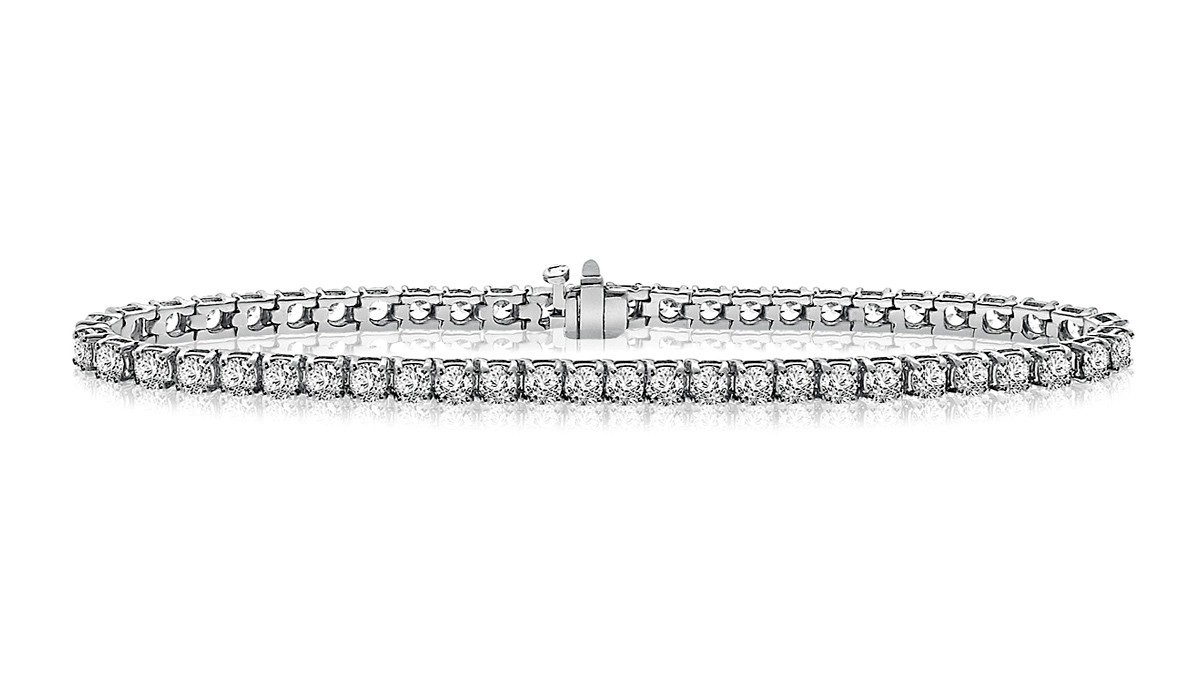 Classic Diamond Tennis Bracelet In 14k White Gold 5 Ct Tw Richard