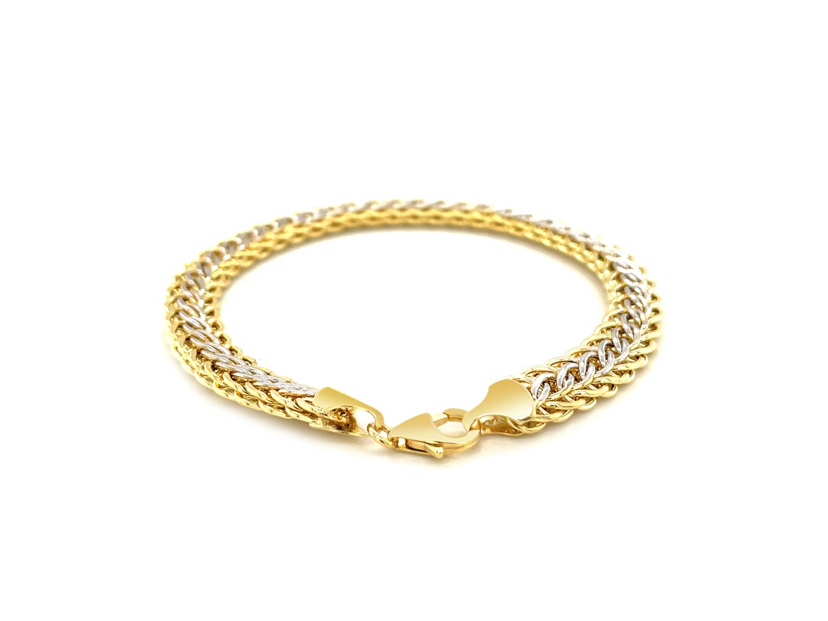 Reversible Sedusa Link Bracelet in 14k Two Tone Gold - Richard Cannon ...