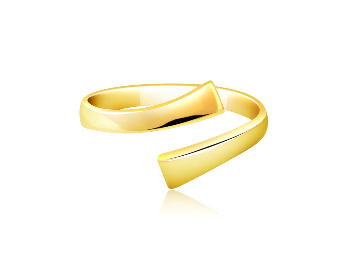 Contemporary Toe Ring in 14K Yellow Gold - Richard Cannon Jewelry